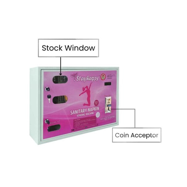 Automatic Sanitary pad Dispenser (50 Pads) - Coin Operated