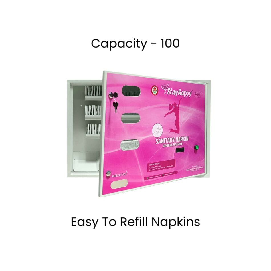 Push Button 100 Sanitary Napkin Vending Machine - Nakshatra Technohub ...