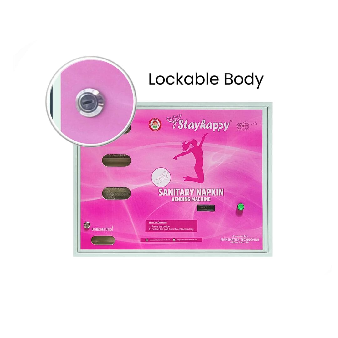 Push Button 100 Sanitary Napkin Vending Machine – Nakshatra Technohub ...